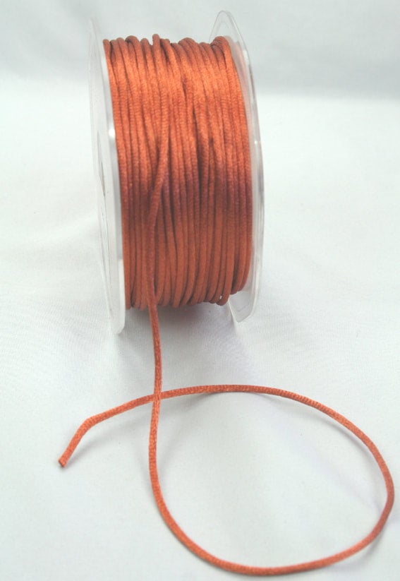 Rat Tail Cord 2mm Burnt Orange | Gippsland Craft Emporium
